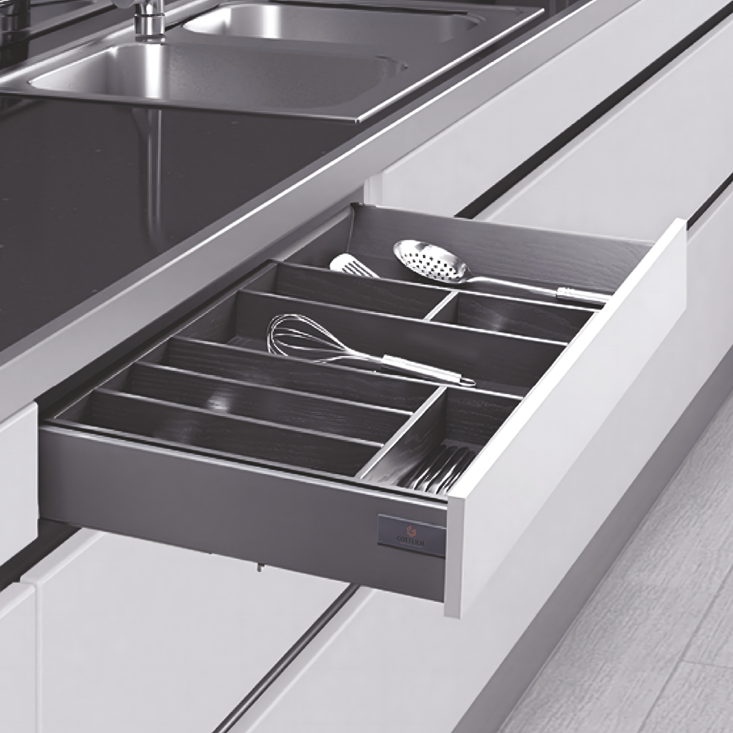 SLIM TANDEM BOX SERIES - Gottlich Premium Kitchen Hardware